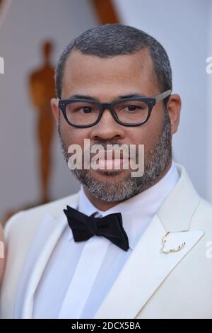 Jordan Peele walking on the red carpet during the 90th Academy Awards ...