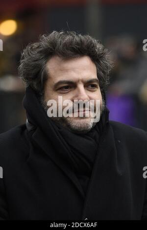 Matthieu Chedid attending funerals of French singer France Gall in ...