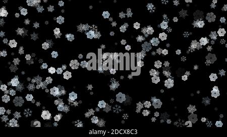 snow flakes abstract backgrounds render illustration Stock Photo - Alamy