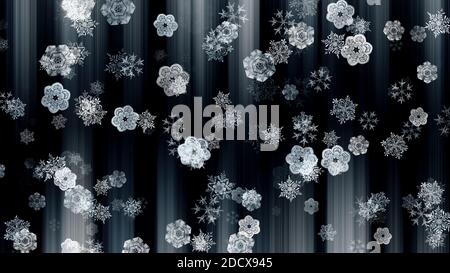 snow flakes abstract backgrounds render illustration Stock Photo - Alamy