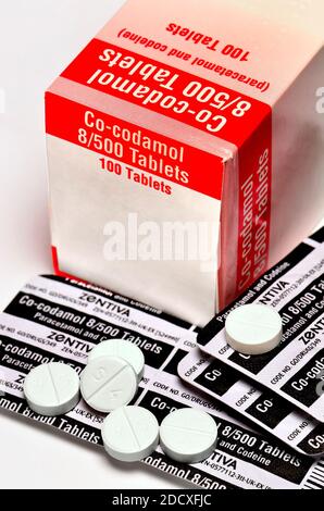 Box Packet Of Co Codamol Tablets 8mg 500mg Codeine Phosphate ...