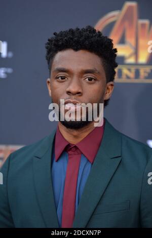 Chadwick Boseman attends the World Premiere of Avengers: Infinity War ...