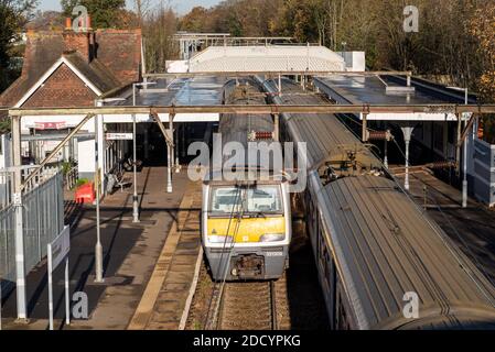Prittlewell Railway Station, Southend, Essex, UK. Greater Anglia line ...