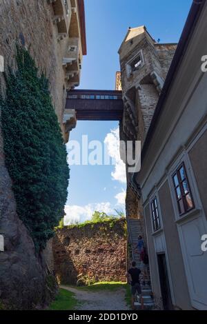 Nedvedice (Nedwieditz): Pernstejn Castle (Bernstein Castle) in ...