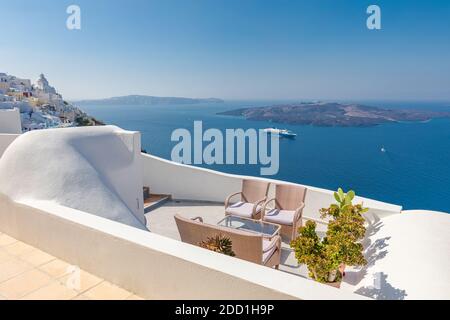 Terrace with beautiful sea view Stock Photo - Alamy