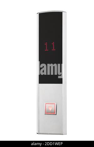 Elevator indicator isolated on white background Stock Photo - Alamy