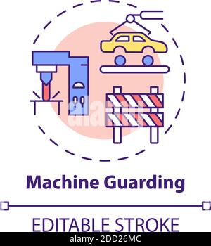 Machine guarding concept icon Stock Vector Image & Art - Alamy