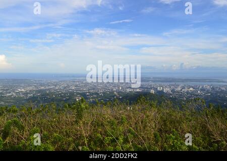 Top aerial view of Cebu city in the Philippines - Tops Lookout Stock ...