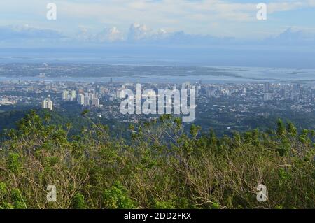 Top aerial view of Cebu city in the Philippines - Tops Lookout Stock ...