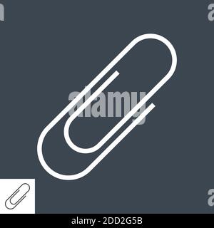 Metal paper clip icon, outline style Stock Vector Image & Art - Alamy