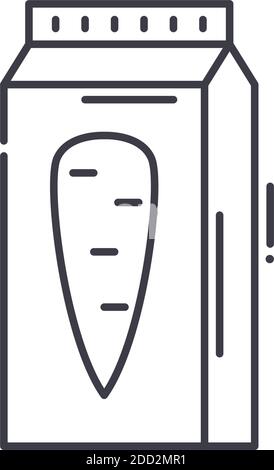 Carrot juice glass icon outline vector. Fresh drink. Summer organic ...