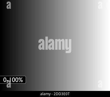 A scale black to bright color gradation pattern row of mix color RGB ...