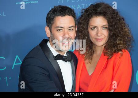 Manu Payet and Anne-Valerie Payet attending the opening ceremony diner ...