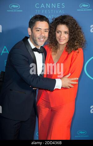 Manu Payet and Anne-Valerie Payet attending the opening ceremony diner ...