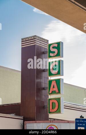 SCAD neon sign in savannah georgia Stock Photo - Alamy
