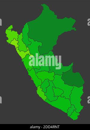 Colorful Peru map Stock Photo - Alamy