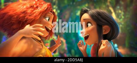 Emma Stone as Eep Crood, "The Croods: A New Age" (2020) Credit ...