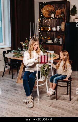 happy children with christmas gifts at home Stock Photo - Alamy