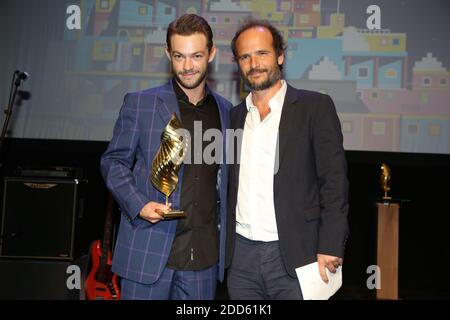 Felix Maritaud is awarded for Sauvage during the closing ceremony of ...