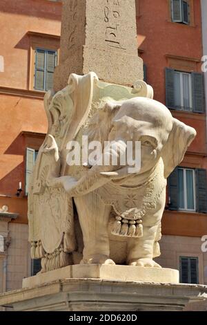 Gian Lorenzo Bernini statue of an elephant and obelisk which was ...