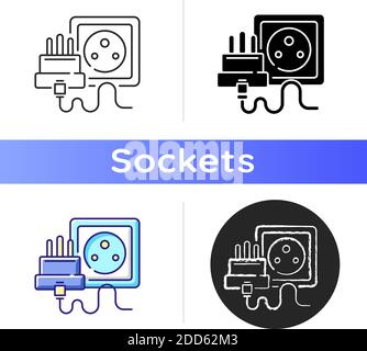 unplug socket glyph icon vector. unplug socket sign. isolated contour ...