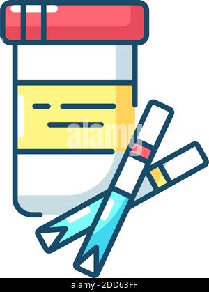 Lab test strips linear icon Stock Vector Image & Art - Alamy