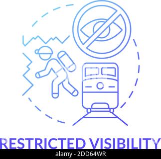 Restricted visibility concept icon Stock Vector Image & Art - Alamy