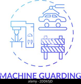 The right to workplace safety blue gradient concept icon Stock Vector ...