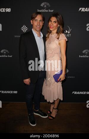 Dario Simic and his wife attending France 98 Party held at Buddha Bar ...