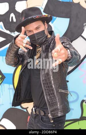 Philipp Plein and Alec Monopoly attending the photocall of Philipp ...