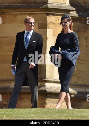 Sarah Rafferty at St George's Chapel at Windsor Castle after the ...