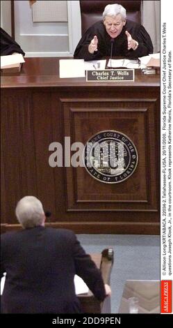 Florida Supreme Court Chief Justice Carlos Muñiz arrives for a joint ...