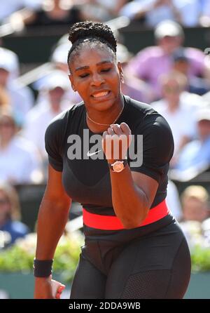 USA's Serena Williams playing a first round double match of the 2016 ...