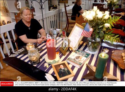 Susan Rescorla at her New Jersey home with pictures and personal ...