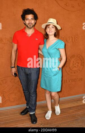 Actors Vincent Heneine and Justine Le Pottier attend the 2018 French ...