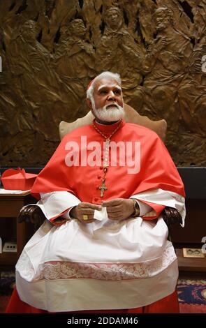 Newly-appointed Cardinal, Joseph Coutts (Pakistan) poses Pope after ...