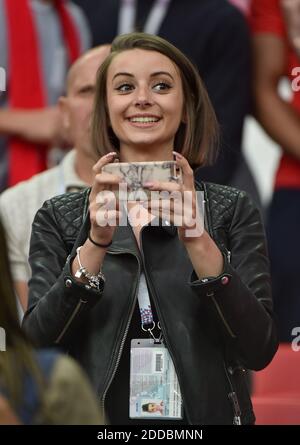 Shannon Horlock attends the 1/8 Final Game between Colombia and England ...