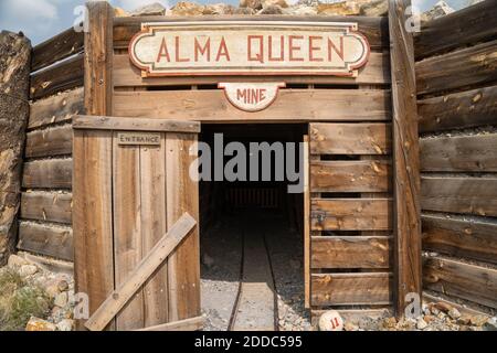 Alma Queen Mine, South Park City Museum, Colorado Stock Photo - Alamy
