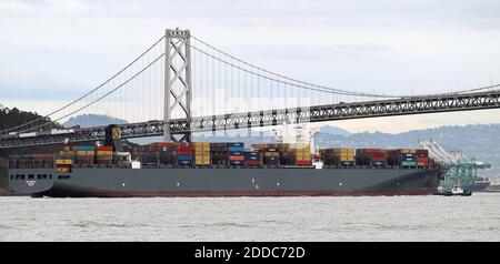 The container ship MSC Fabiola, the largest such vessel ever to dock in ...