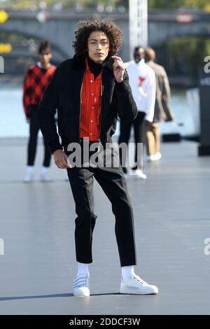 Max Fieschi walks the runway during Le Defile L'Oreal Paris as part of ...