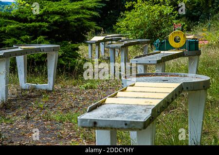 Dilapidated table golf course in Bad Kissingen, Germany Stock Photo - Alamy
