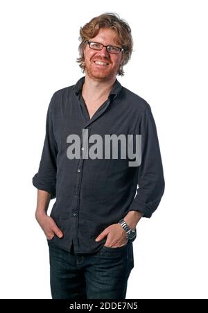 Jim Wyss in the Miami Herald photo studio on July 22, 2015. (Photo by ...