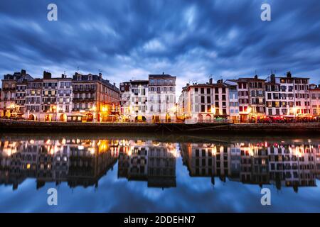 View from Baiona (Bayonne) capital of the North Basque Country Stock ...