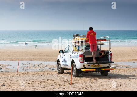 A Lifeguard Vehicle on the beach in Surfers Paradise Gold Coast ...