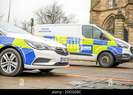 Police Forensic Investigation Van Stock Photo - Alamy