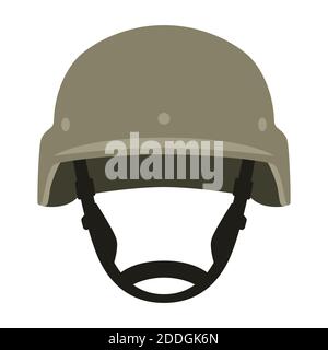 military helmet, vector illustration.flat style, profile side Stock ...