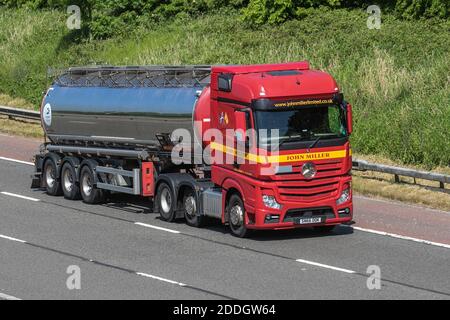 The Mercedes Actros tanker, a heavy-duty truck, is designed for ...