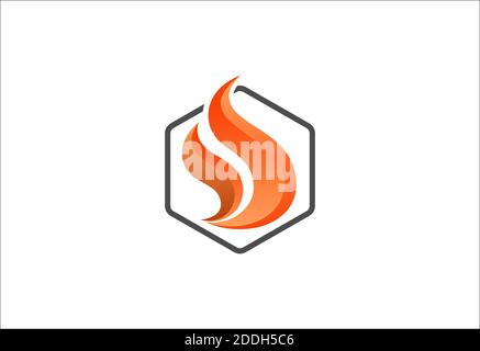 flame or fire logo design with simple style Stock Photo - Alamy