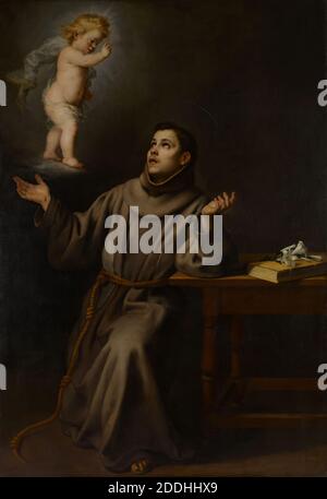 The Vision of St Anthony of Padua, 1652. By Bartolome Esteban Murillo Stock Photo - Alamy