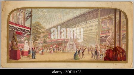 Interior of The Great Exhibition 1851 Stock Photo - Alamy